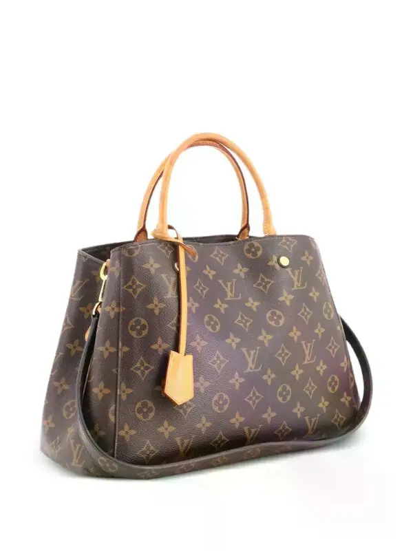LOUIS VUITTON Monogram Canvas Montaigne Mm Tote Bag