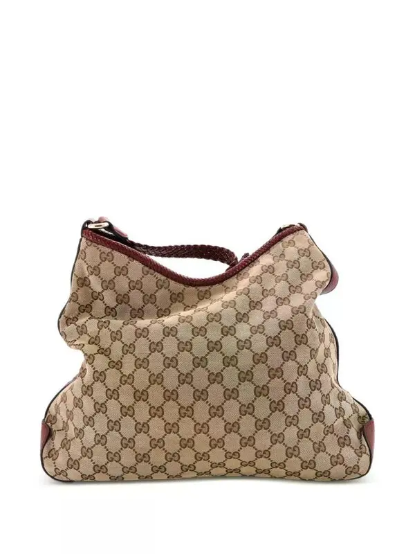 Gucci Marrakech Gg Canvas Medium Hobo Bag - Brown
