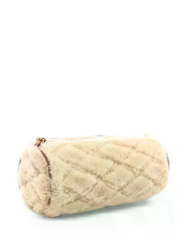 Saint Laurent Mini Sade Quilted Shearling Shoulder Bag