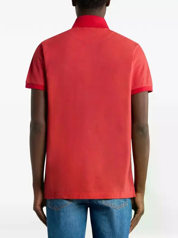 Etro Cotton Polo Shirt With Arnica-motif