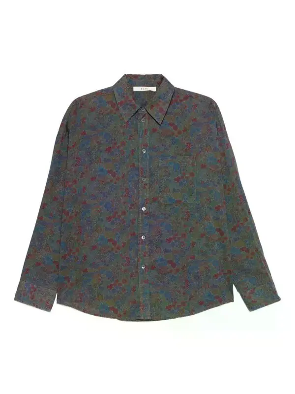 6397 Floral-print Button-down Shirt