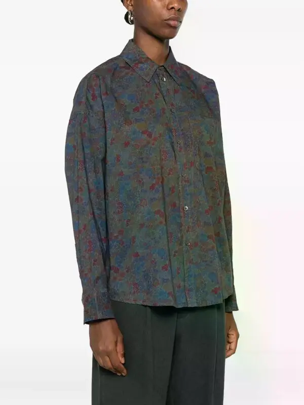 6397 Floral-print Button-down Shirt
