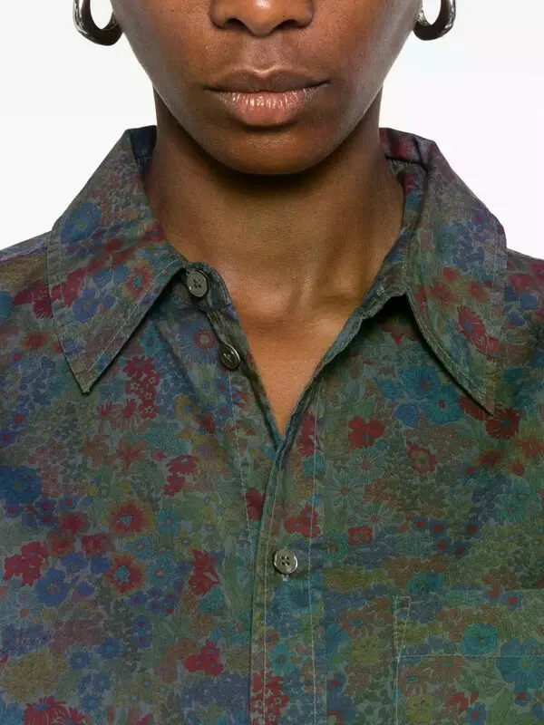 6397 Floral-print Button-down Shirt