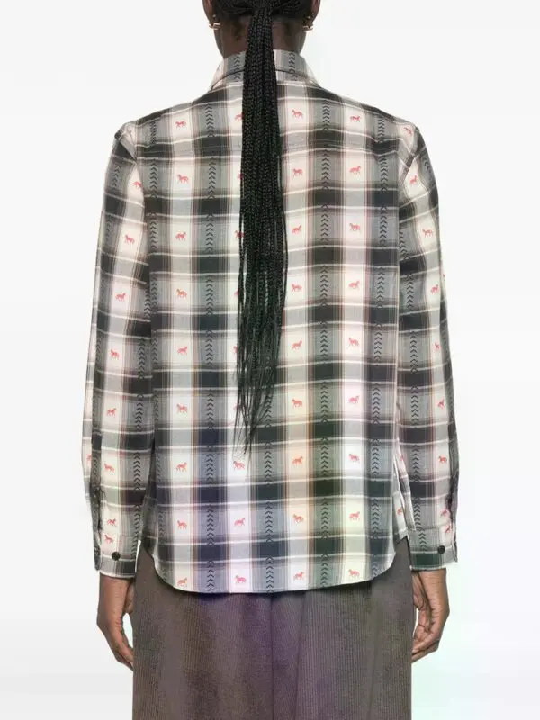Filson Check-print Horse-motif Shirt