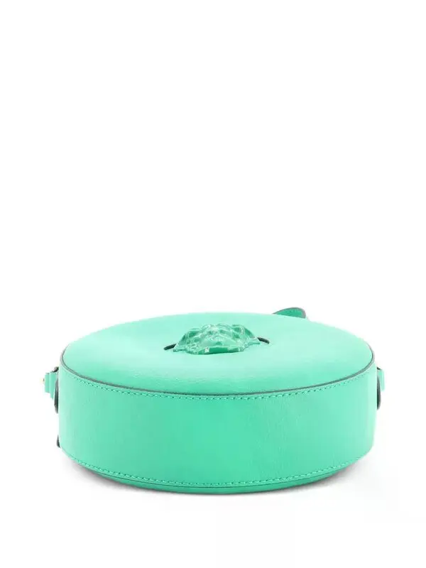 Versace La Medusa Leather Camera Bag - Green