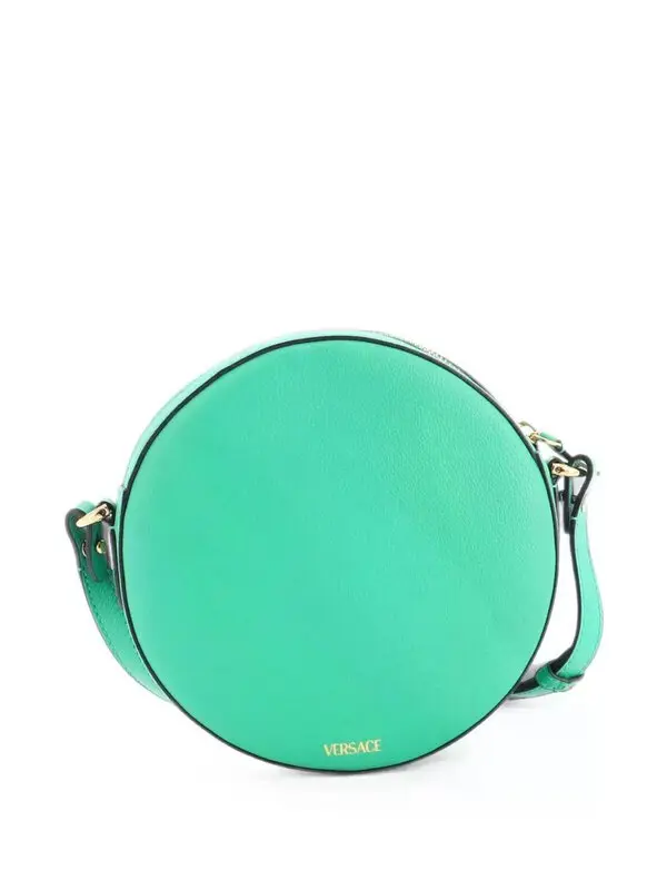 Versace La Medusa Leather Camera Bag - Green