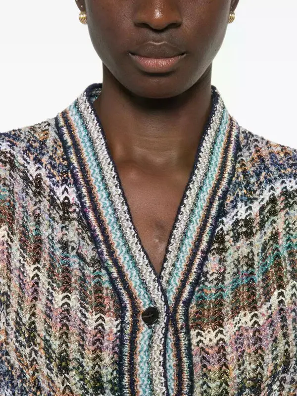 Missoni Zigzag-knit V-neck Gilet