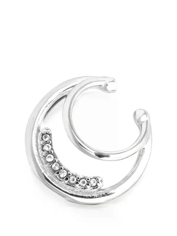 YPARIS Maris G Crescent-shape Ear Cuff - Silver