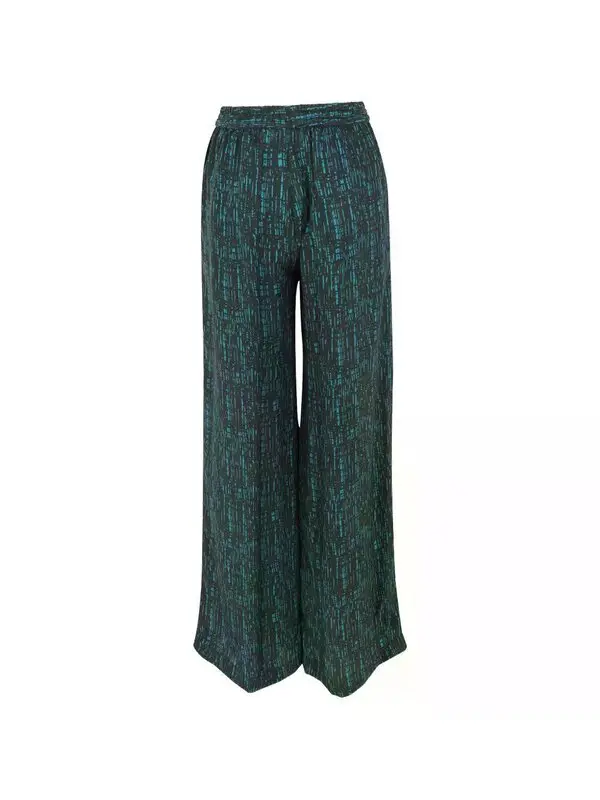 GIANLUCA CAPANNOLO Check-print Palazzo Pants - Black