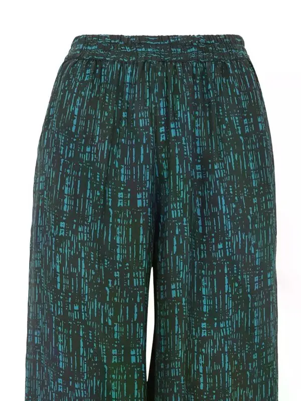 GIANLUCA CAPANNOLO Check-print Palazzo Pants - Black