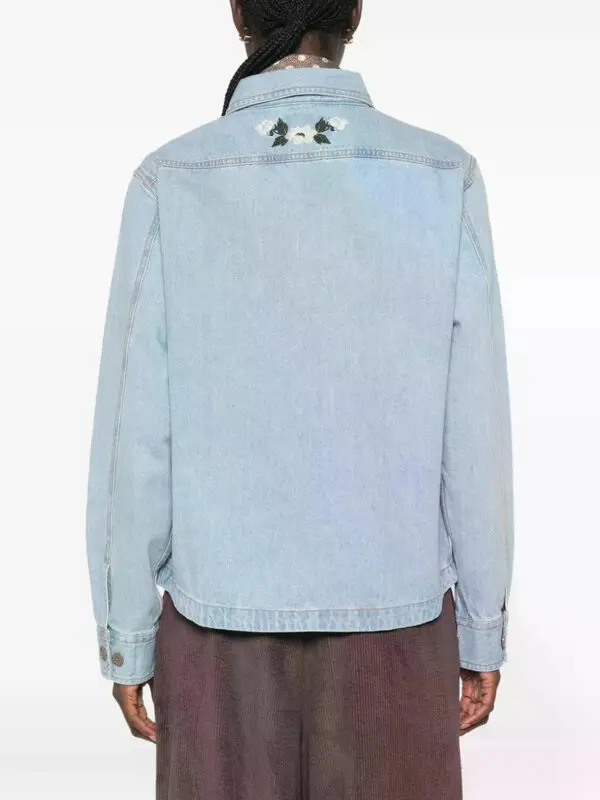 Filson Floral-embroidered Denim Shirt