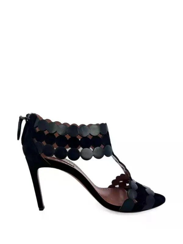 Alaïa Scalloped T-strap Sandals