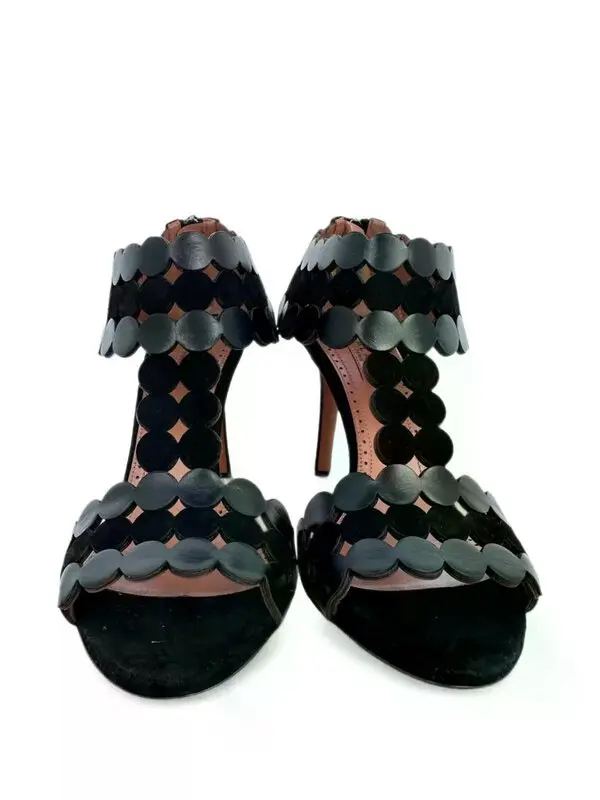 Alaïa Scalloped T-strap Sandals