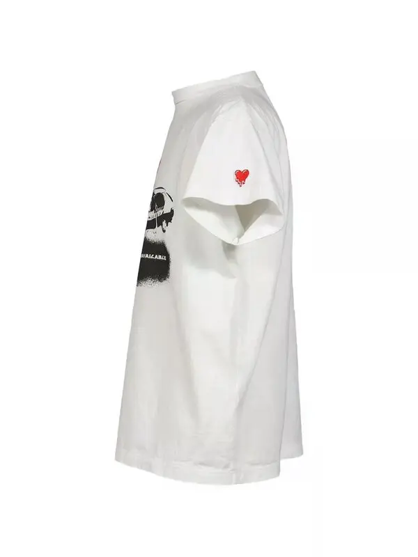 EMOTIONALLY UNAVAILABLE Graphic-print Logo-patch T-shirt