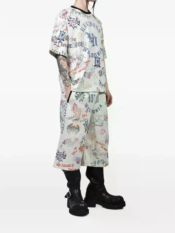 We11Done Doodle-print T-shirt