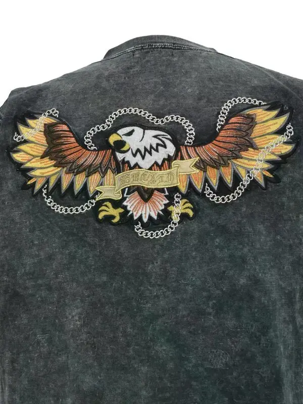 BREATH Eagle-patch V-neck T-shirt