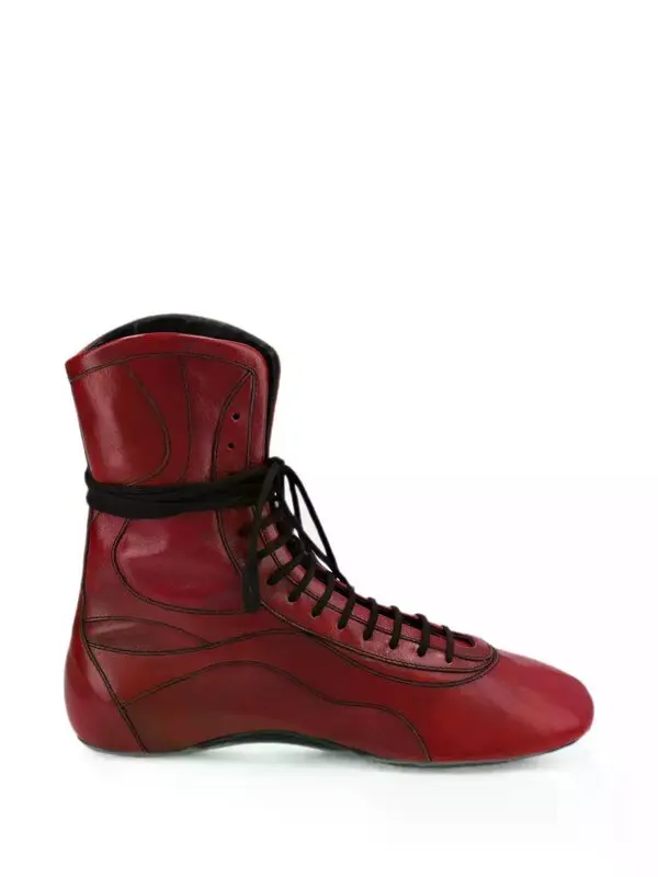 Dries Van Noten Leather High Top Sneakers