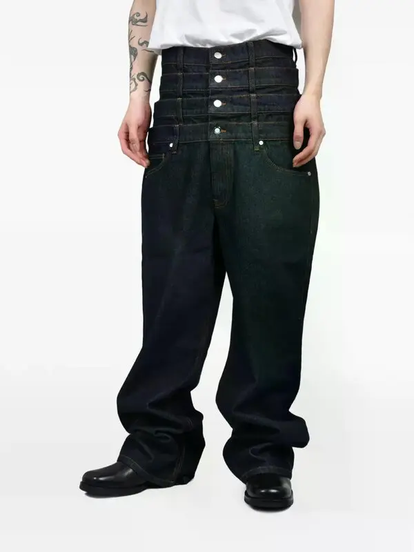 3.PARADIS 4 Waist Logo-patch Jeans