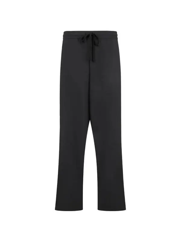 Fear Of God Silk-blend Pleat-front Drawstring Pants - Black