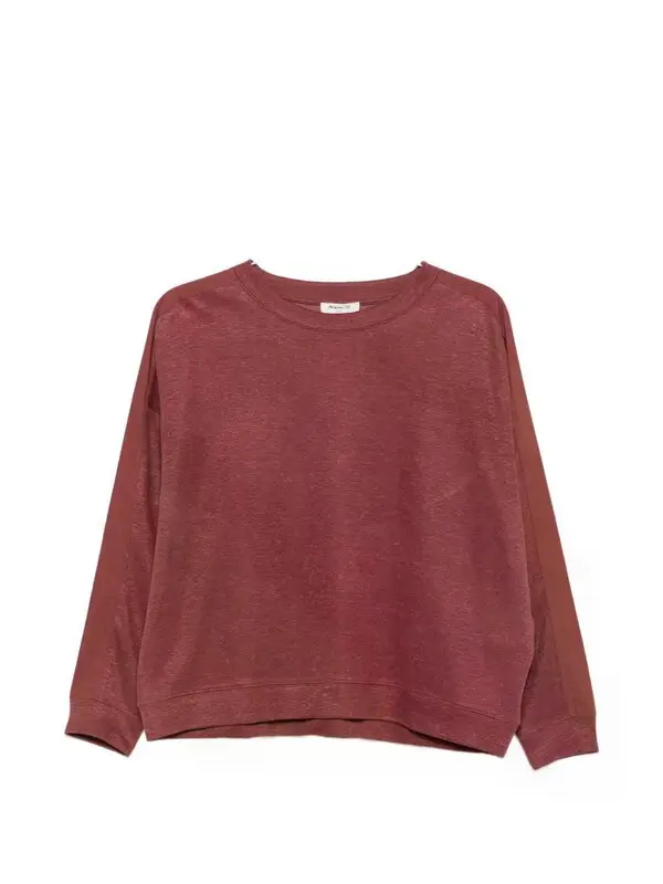 MAISON123 Lisa Contrast-panel Drop-shoulder Top
