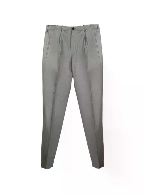Incotex Mélange-effect Slim-fit Trousers