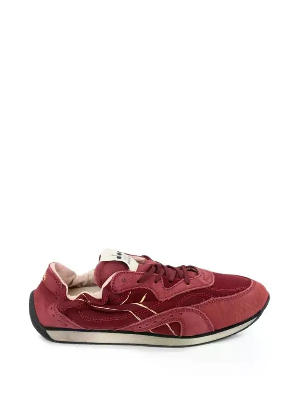 DIADORA Leather-trim Panelled Sneakers - Purple