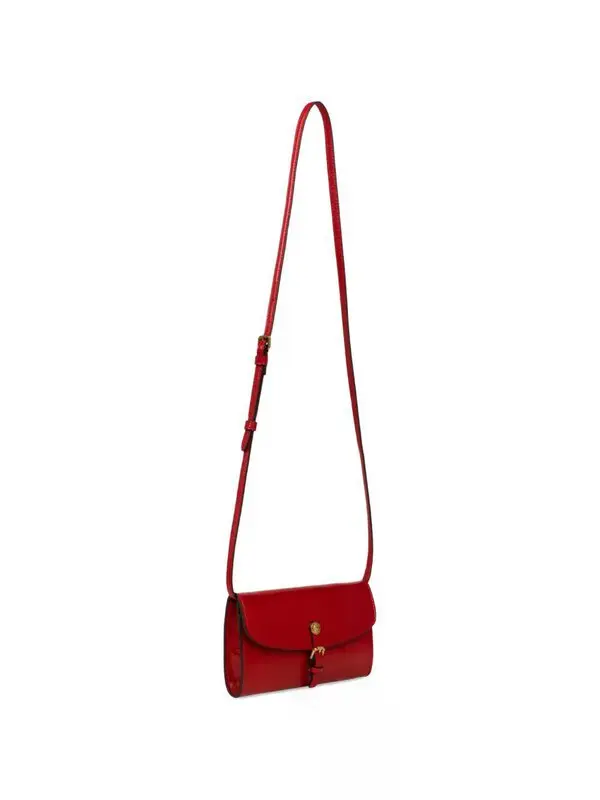 Etro Pony Buckle Leather Shoulder Wallet - Red