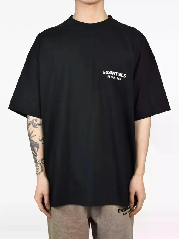 ESSENTIALS Logo-embroidered Classic-fit T-shirt