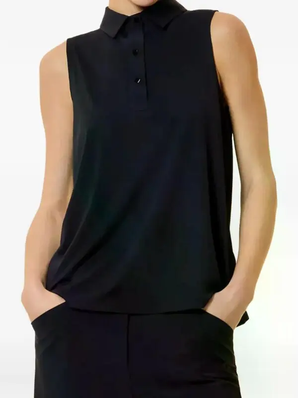 RRD Sleeveless Polo Shirt - Black