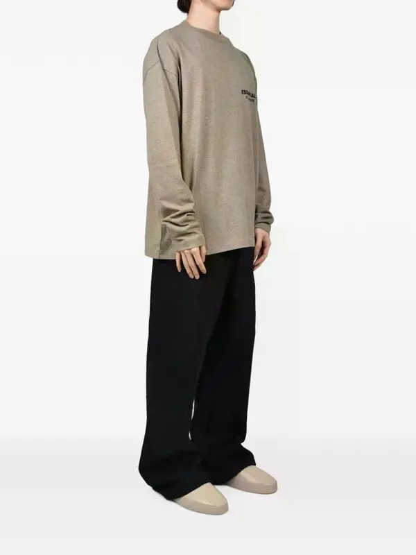 ESSENTIALS Logo-print Long-sleeve T-shirt