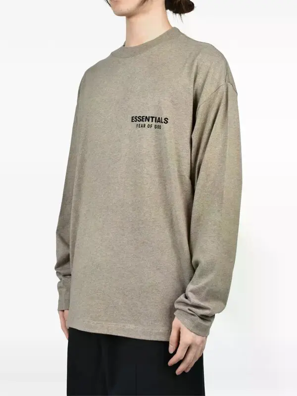 ESSENTIALS Logo-print Long-sleeve T-shirt