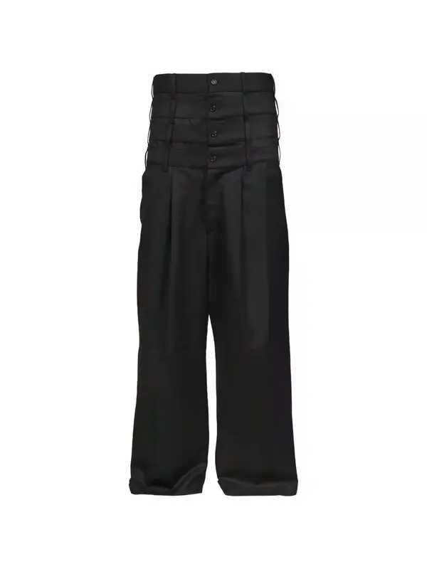 3.PARADIS Four-waist Wide-leg Trousers