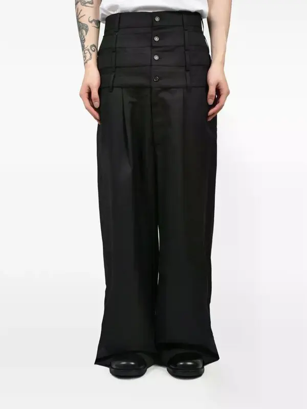 3.PARADIS Four-waist Wide-leg Trousers