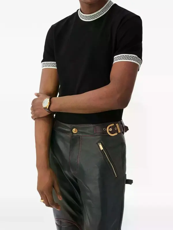 Versace Stretch Cotton-jersey Slim T-shirt
