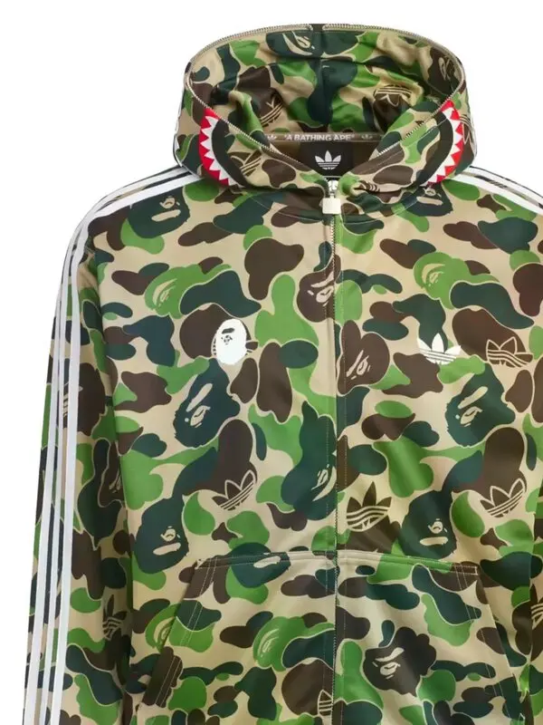 Adidas X Bape Shark Camouflage-print Hoodie