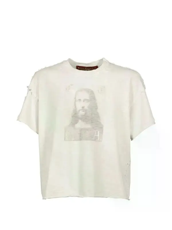 CRAZY CLOWN L.A. Graphic-print Distressed T-shirt