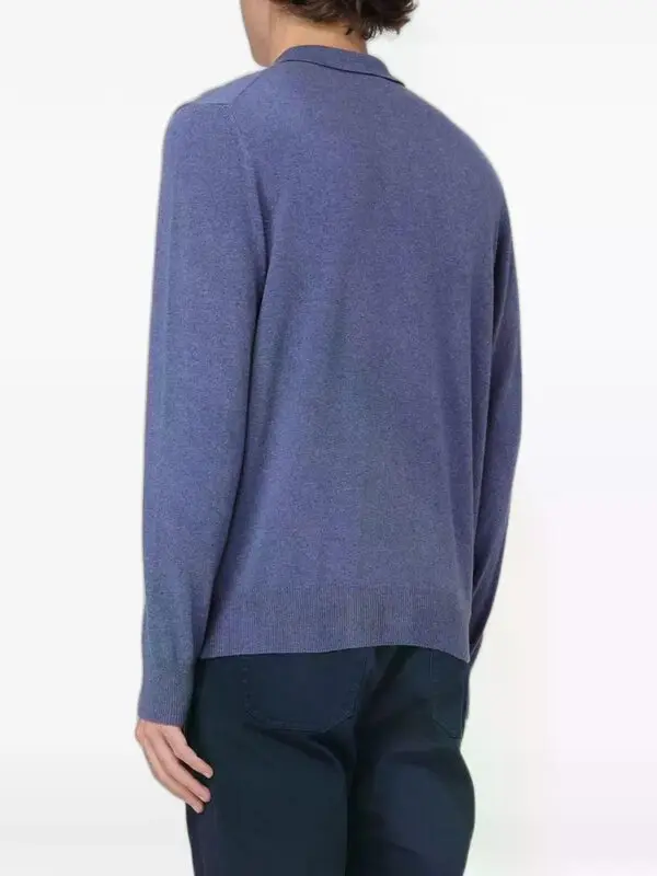 XC Fine-knit Polo Shirt - Blue