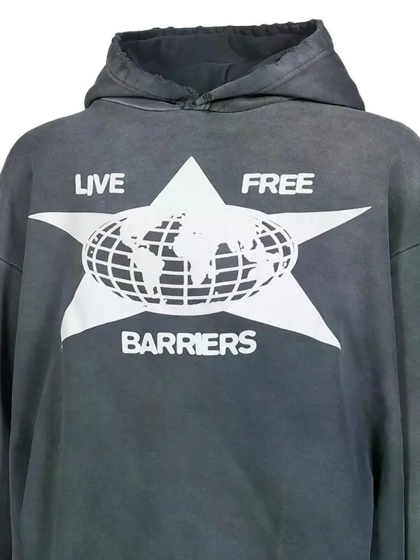 BARRIERS Cowrie Crystal Hoodie