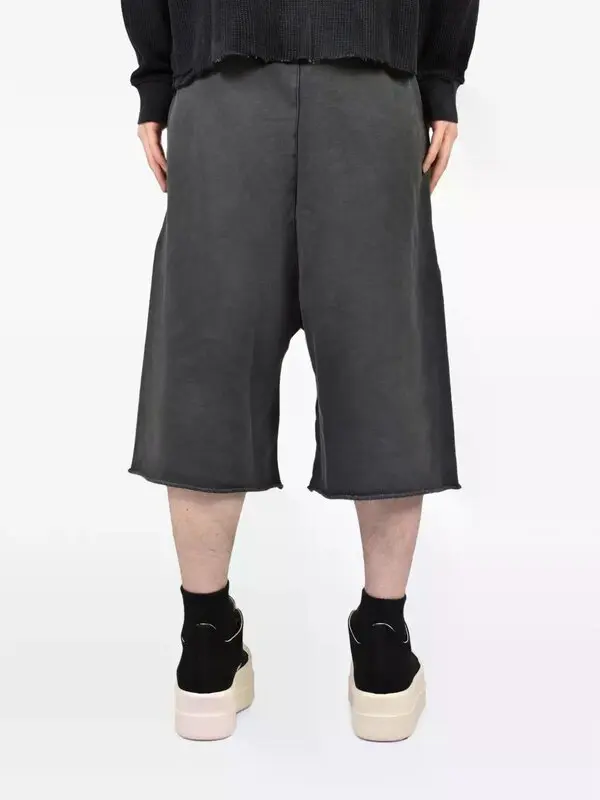 ASKYURSELF Logo-print Distressed Shorts