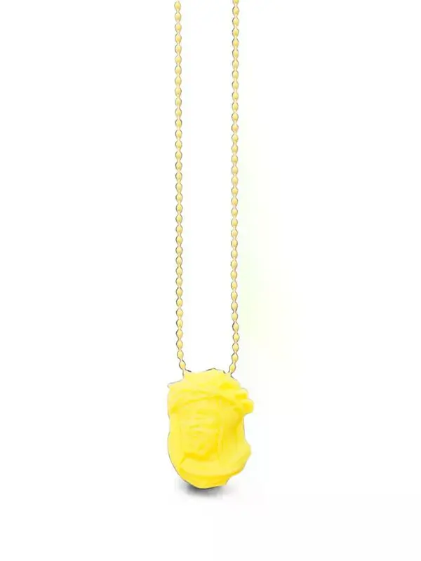 JUN/NAKAYAMA Sculptural Pendant Ball-chain Necklace - Yellow