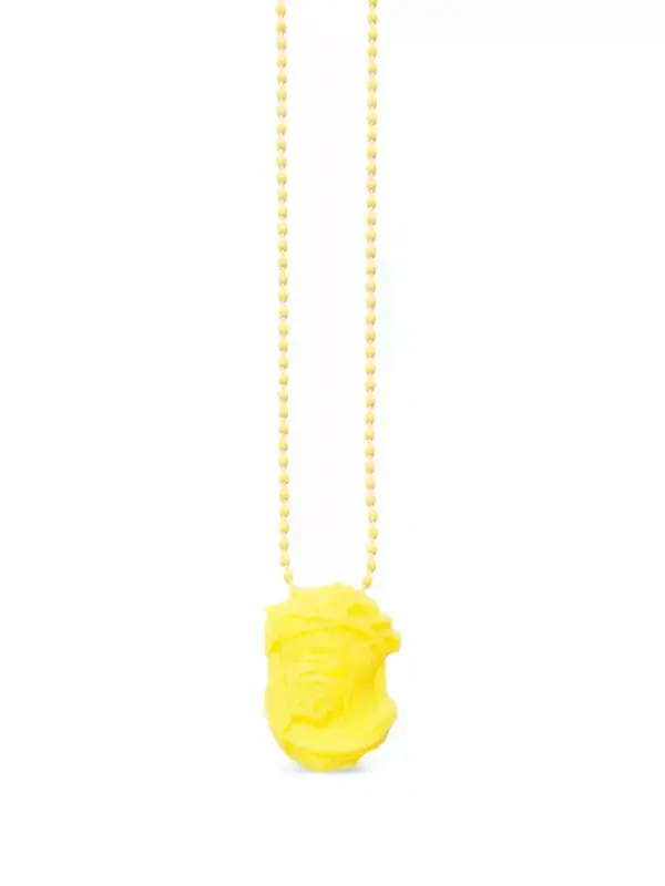 JUN/NAKAYAMA Sculptural Pendant Ball-chain Necklace - Yellow