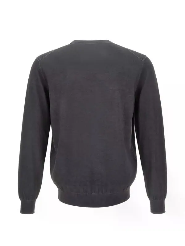 KANGRA Crew-neck Ribbed-trim Sweater