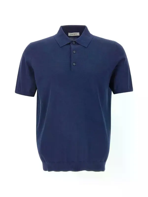 KANGRA Ribbed-trim Polo Shirt