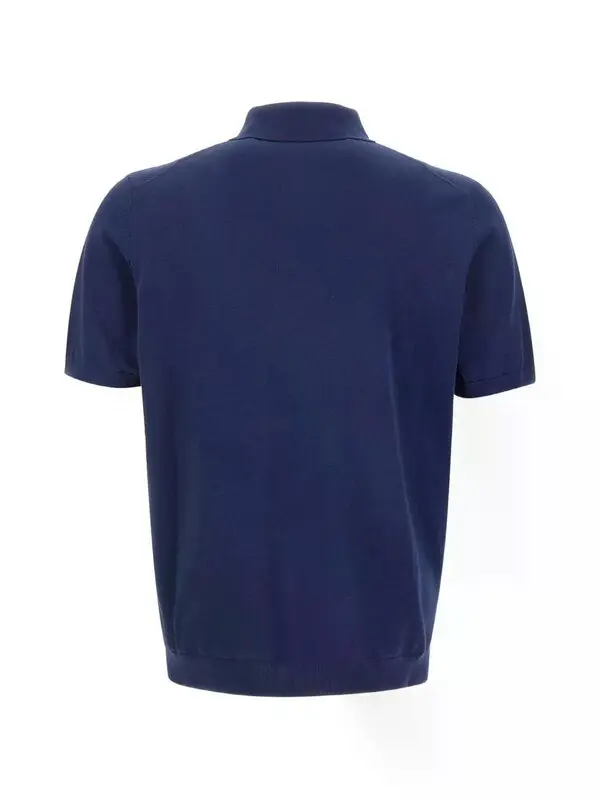 KANGRA Ribbed-trim Polo Shirt