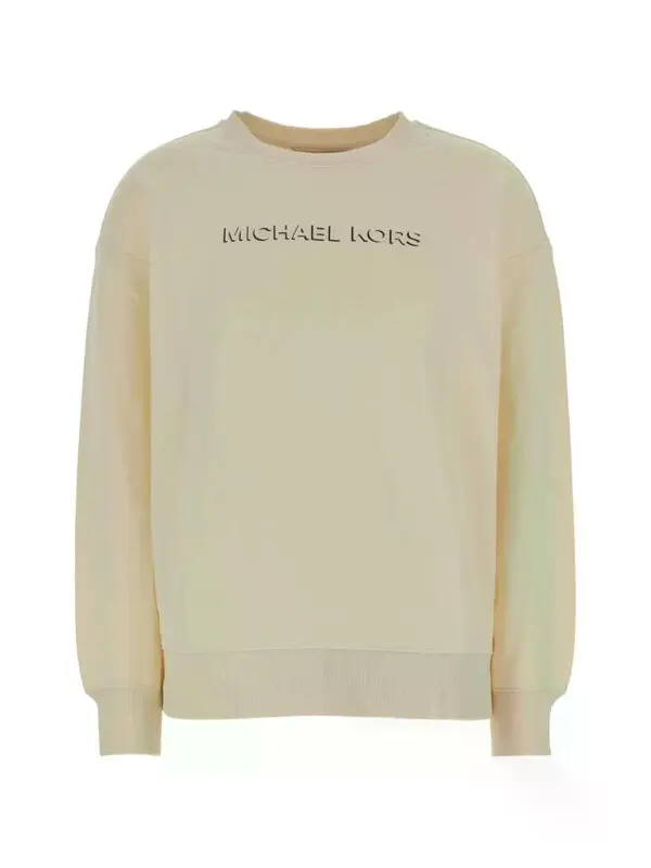 Michael Kors Logo Embossed Cotton Sweater