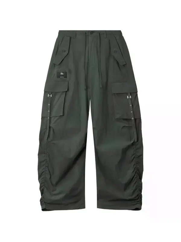 Izzue Buckle-detail Ruched Cargo Pants