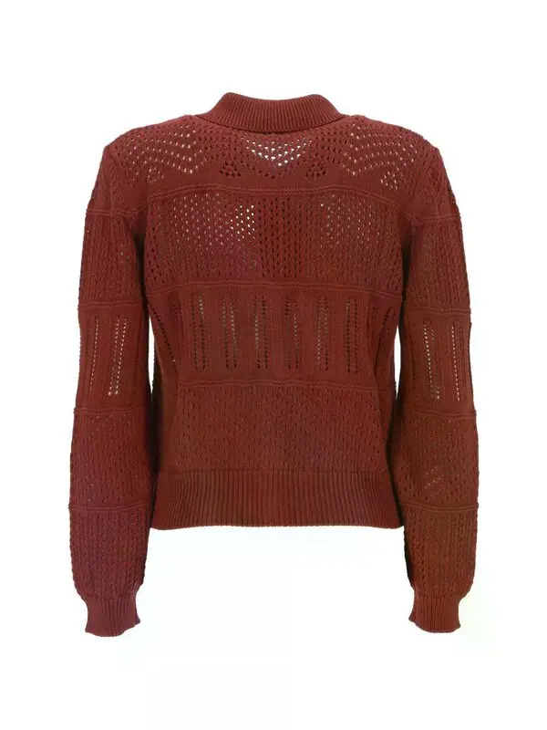 Max Mara Open-knit Button-up Cardigan