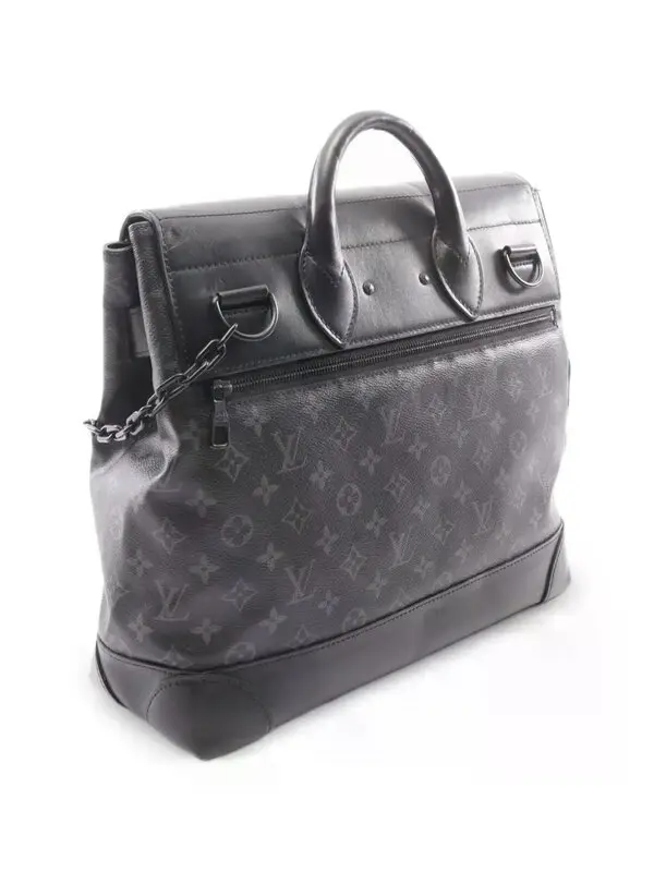 LOUIS VUITTON Monogram Eclipse Steamer Tote Bag