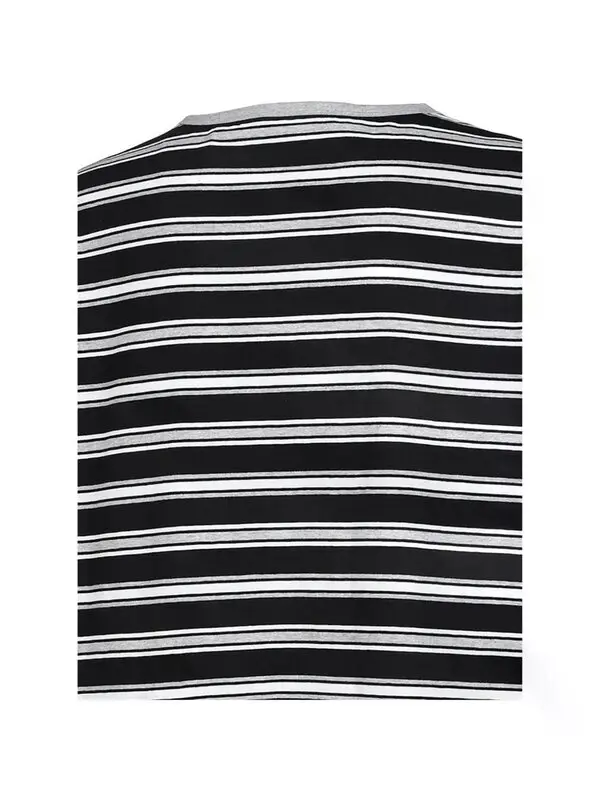 We11Done Rhinestone-embellished Striped T-shirt