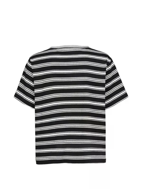 We11Done Rhinestone-embellished Striped T-shirt